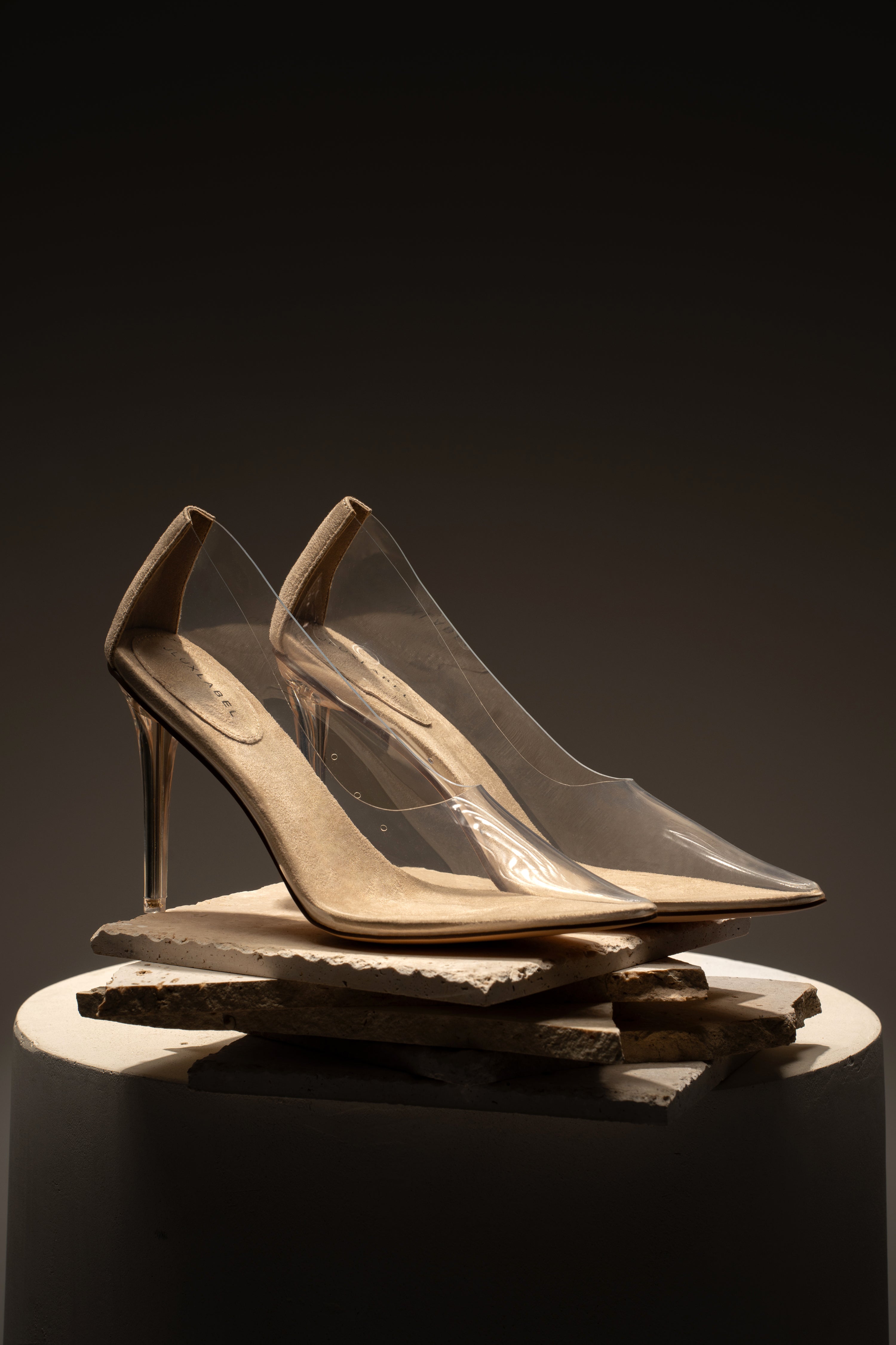 Glass Doll Clear Pumps | JLUXLABEL