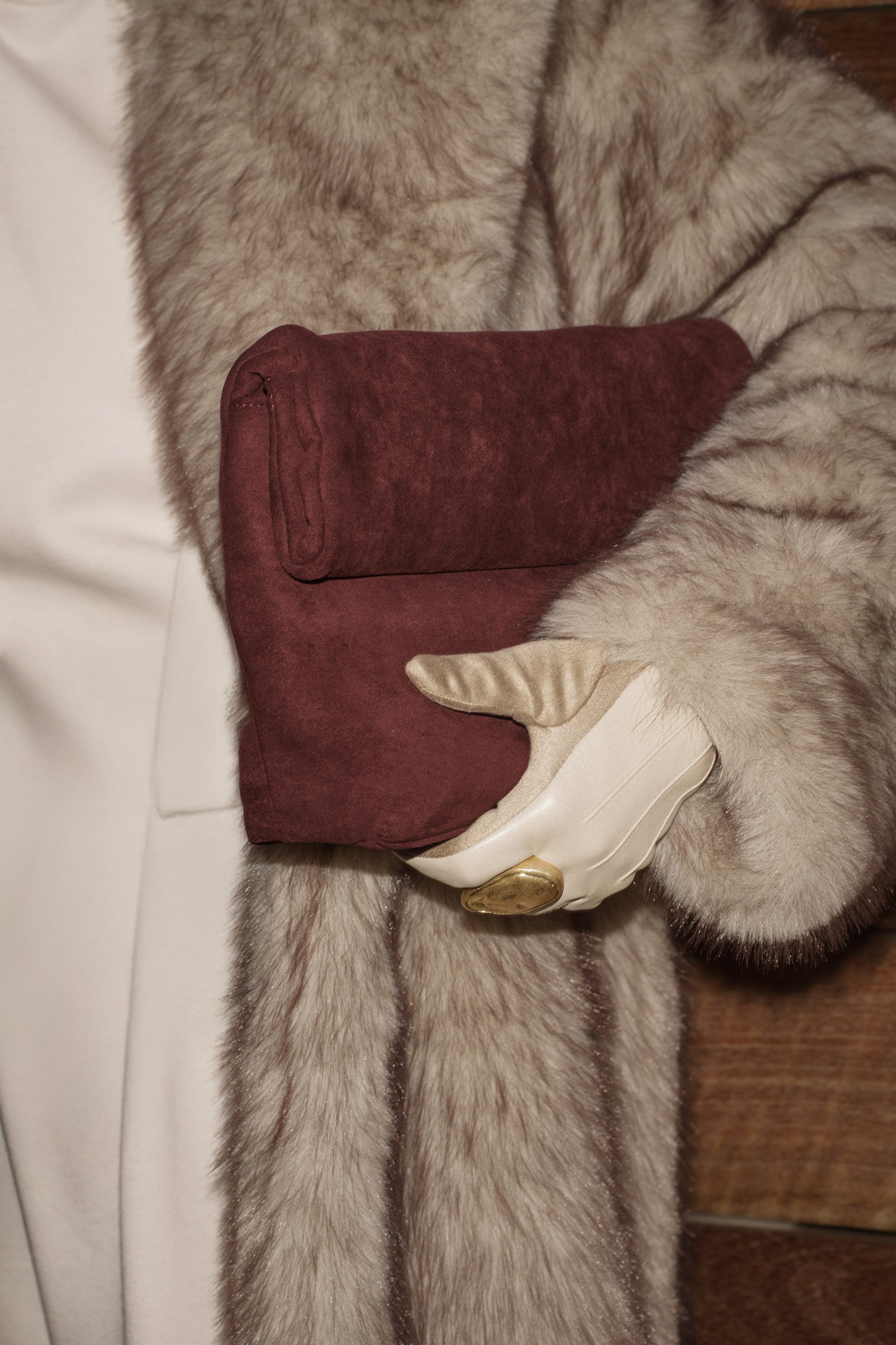 Burgundy City Night Crossbody Bag