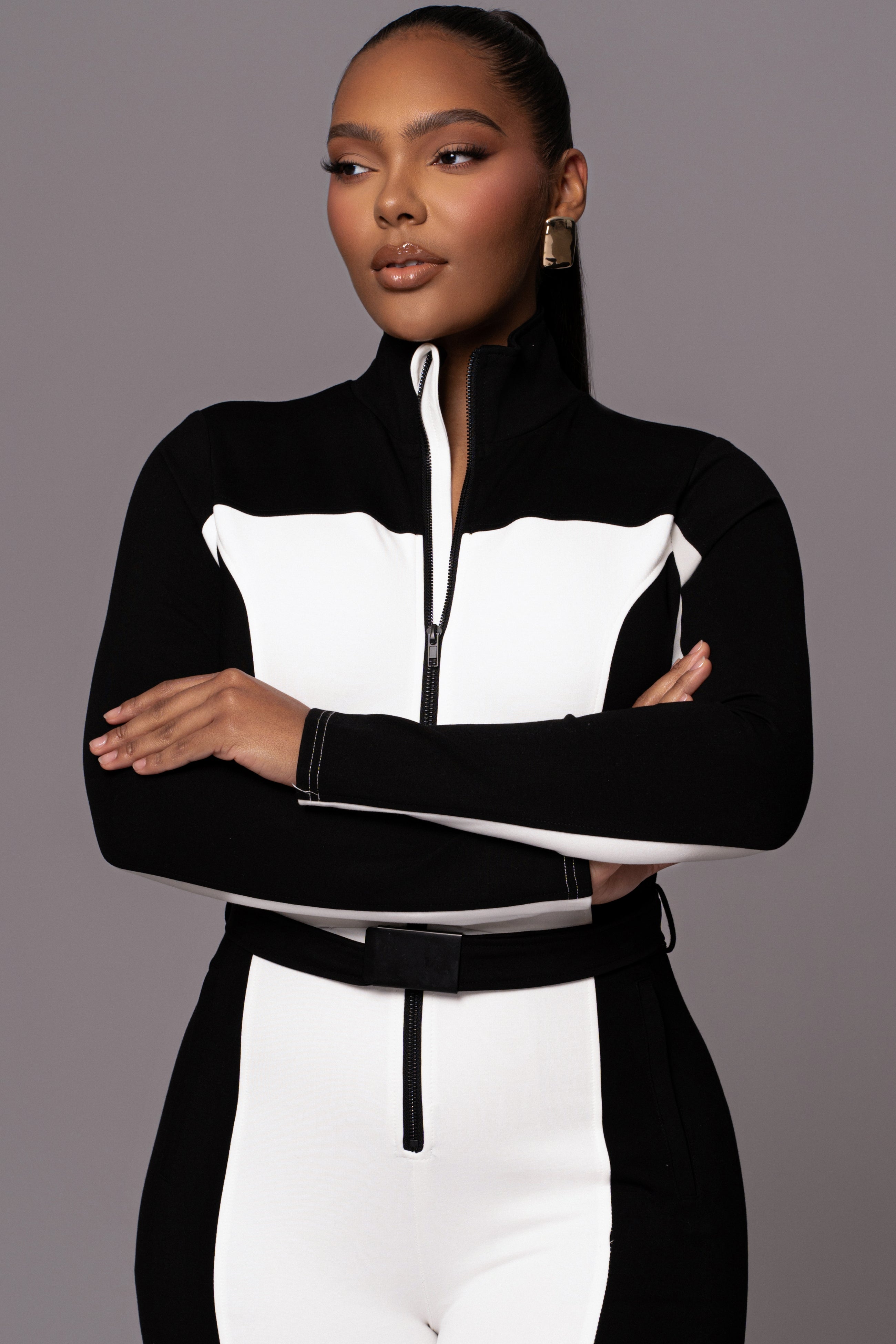 Black Arctic Rush Ski Suit | JLUXLABEL