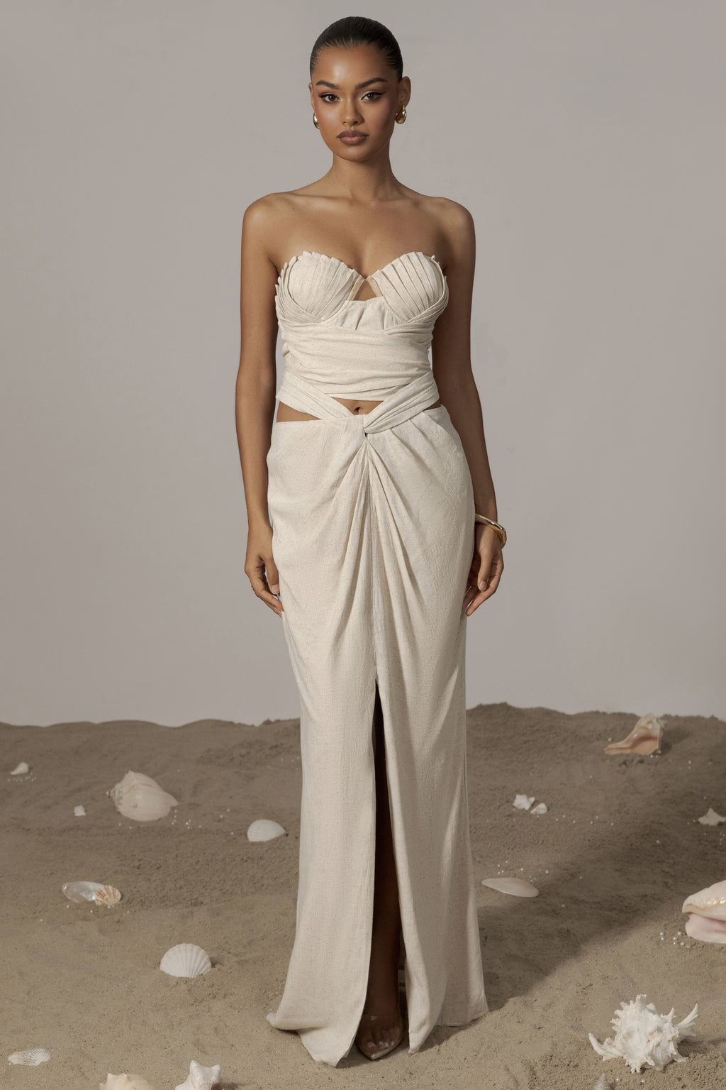 Natural Arielle Bustier Top – JLUXLABEL